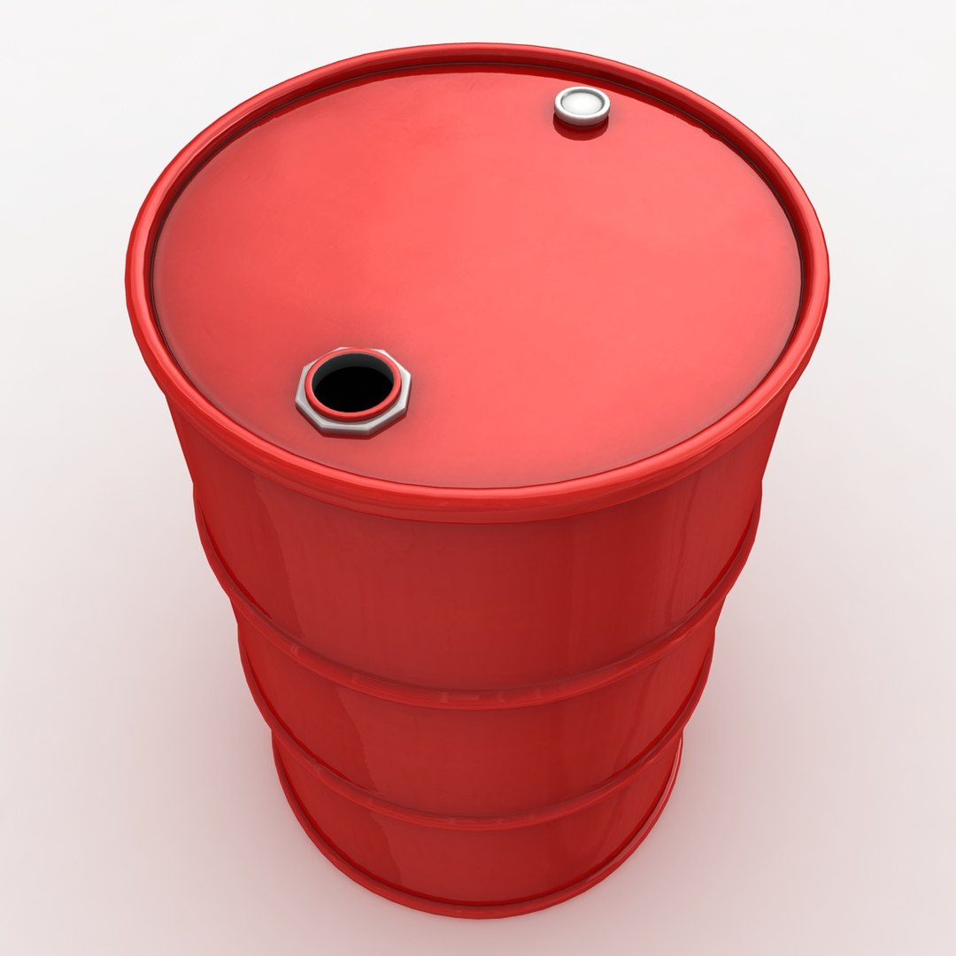 Realistic Oil Barrel Red Max