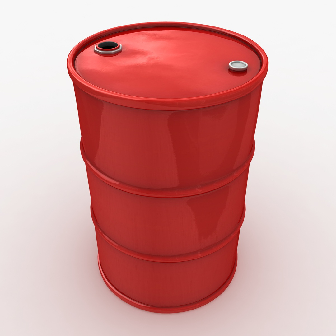 Realistic Oil Barrel Red Max