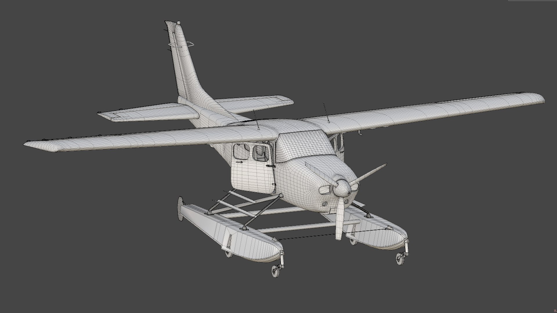 Old Cessna 210 Seaplane 3D - TurboSquid 2146223