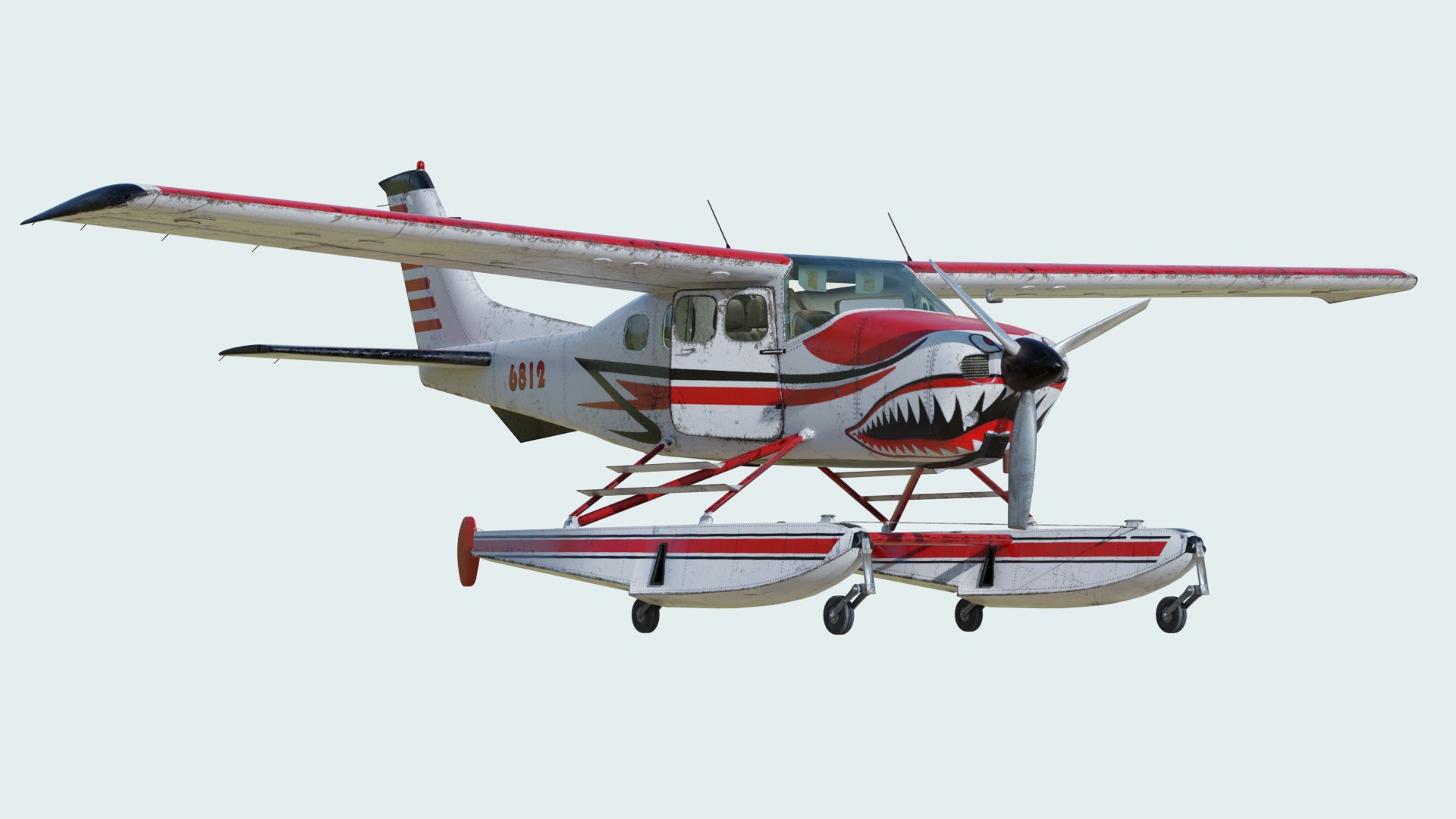 Old Cessna 210 Seaplane 3D - TurboSquid 2146223