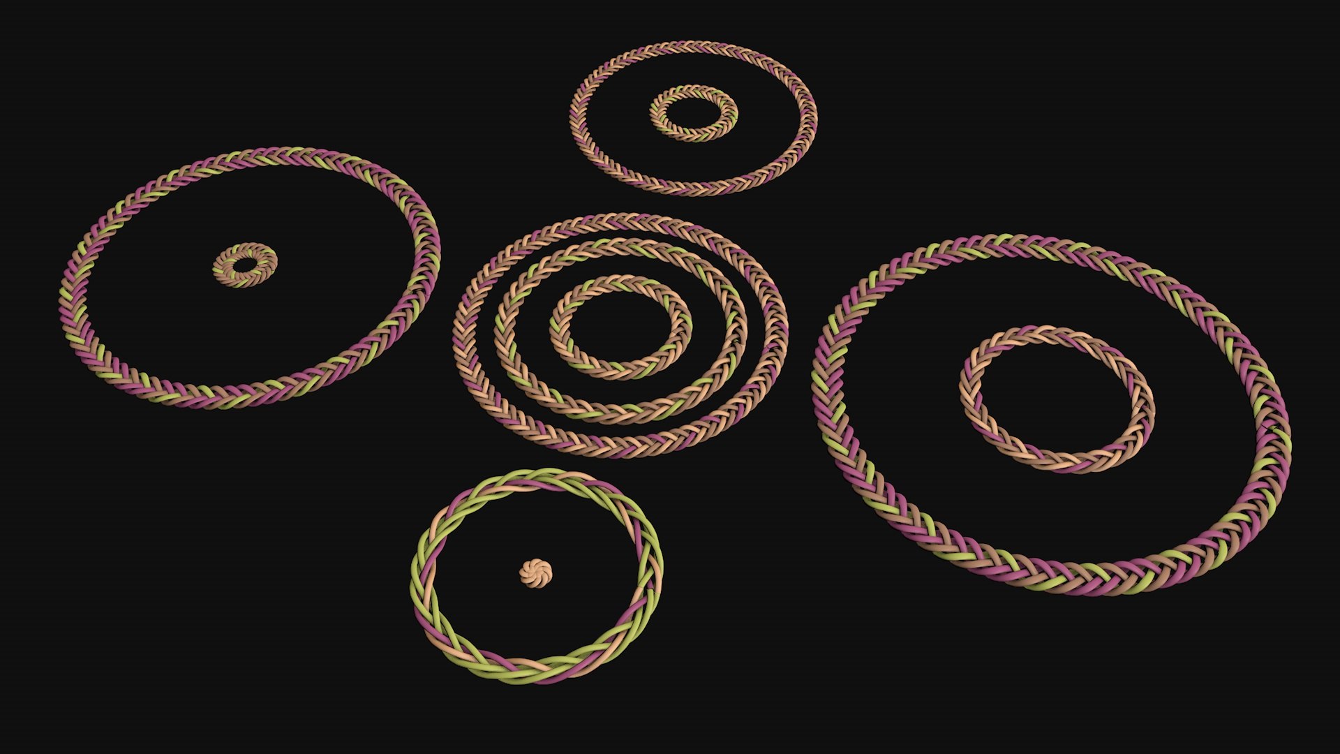 Round Braid Rope Patterns 3d Model Turbosquid 2315847