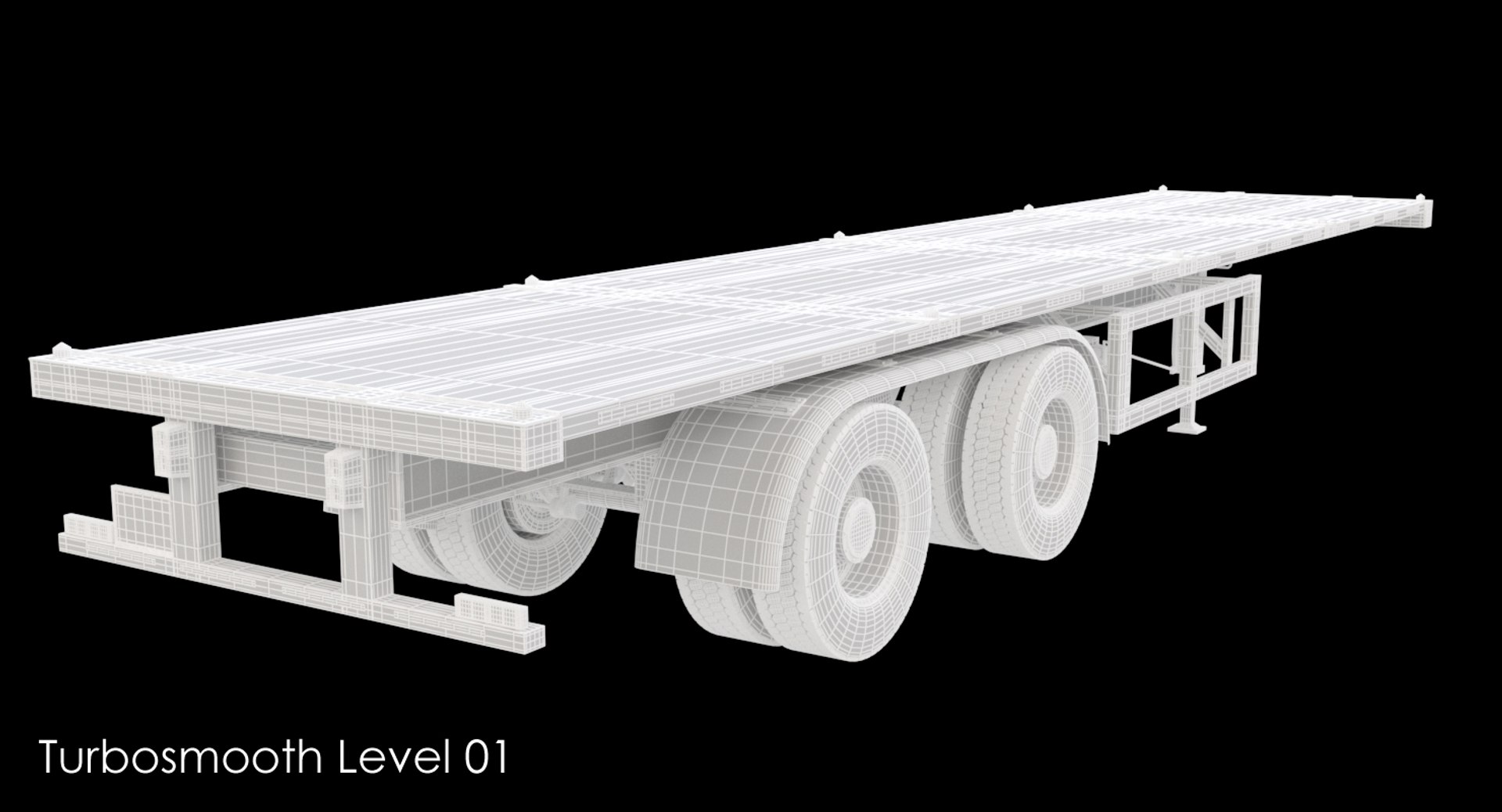 40ft Trailer Platform 3D Model - TurboSquid 1383888