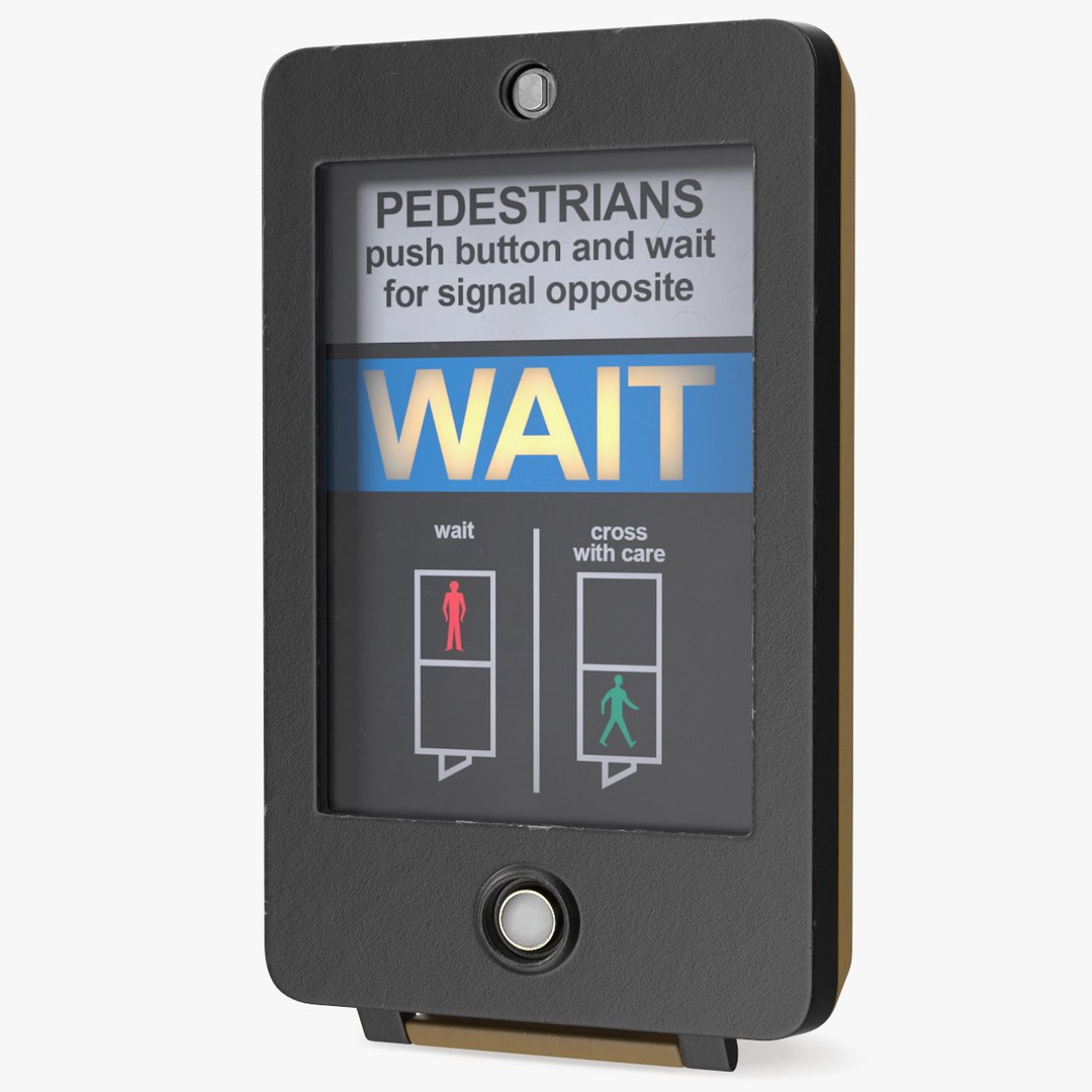 3D London pedestrian crosswalk button On - TurboSquid 2042311