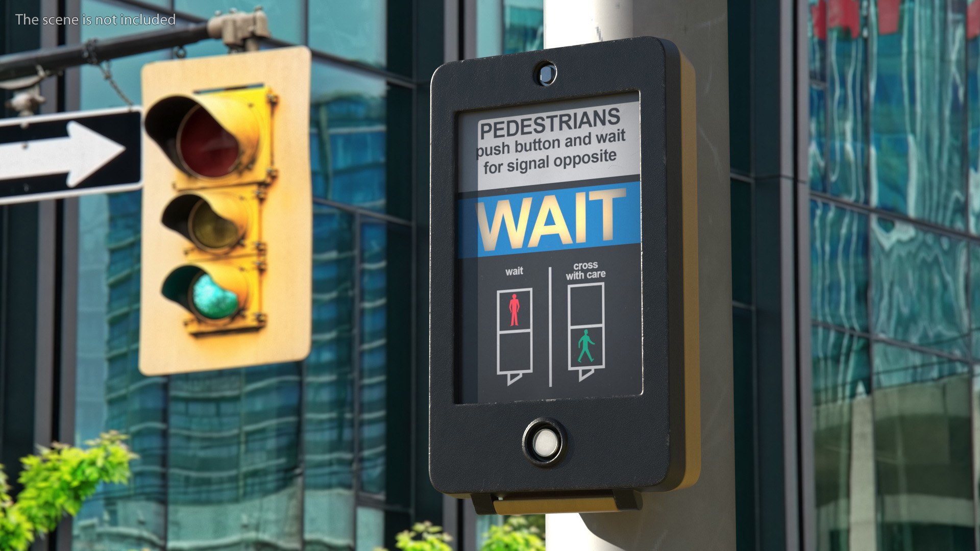 3D London Pedestrian Crosswalk Button On - TurboSquid 2042311