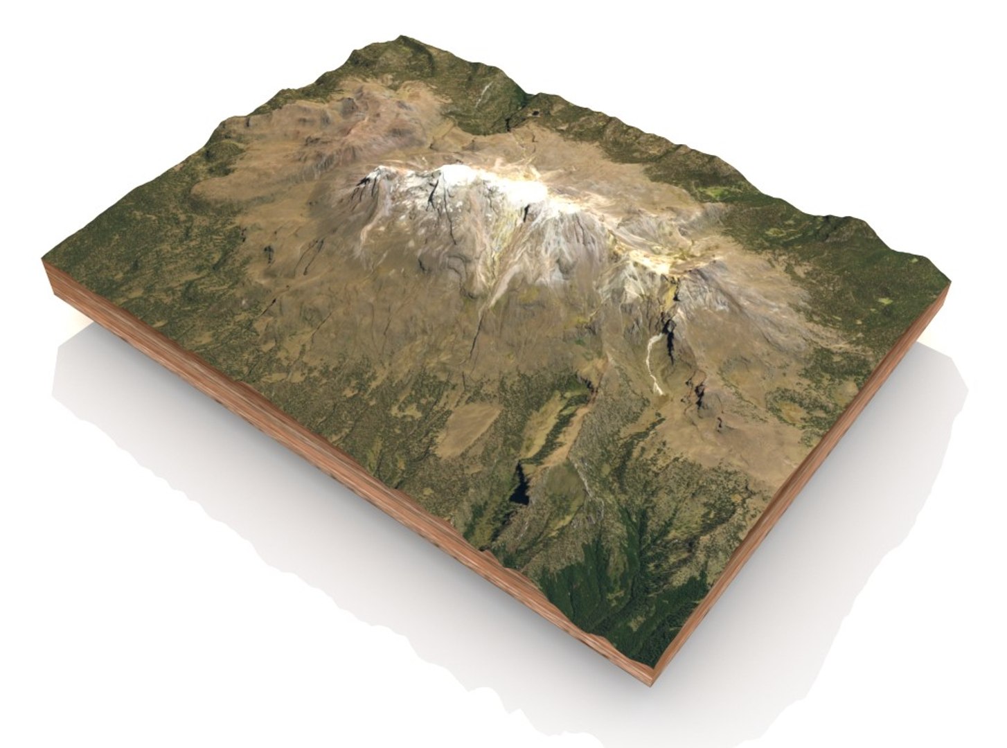 3D Mountain Landscape Volcano Central Model - TurboSquid 1633535
