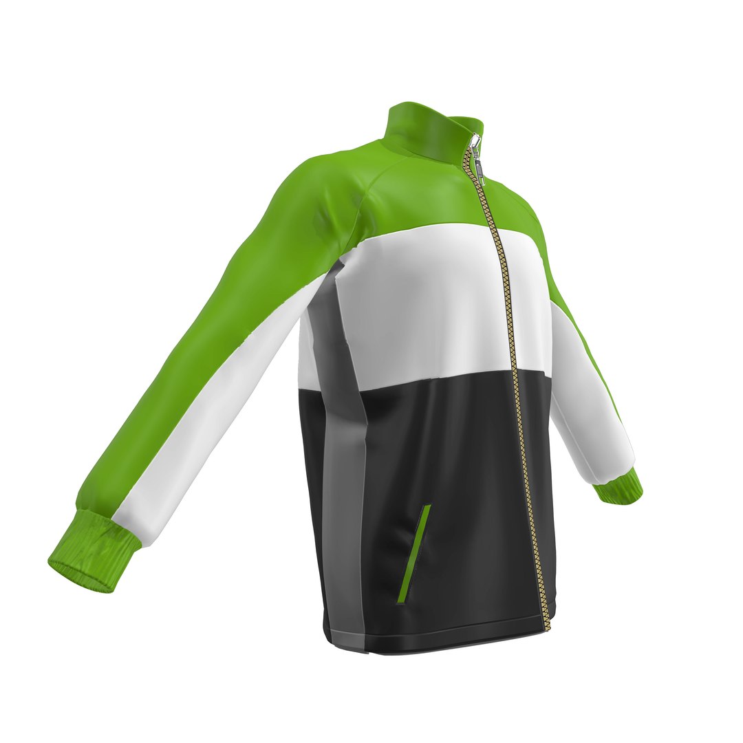 3D Fleece Jacket Model - TurboSquid 1413127