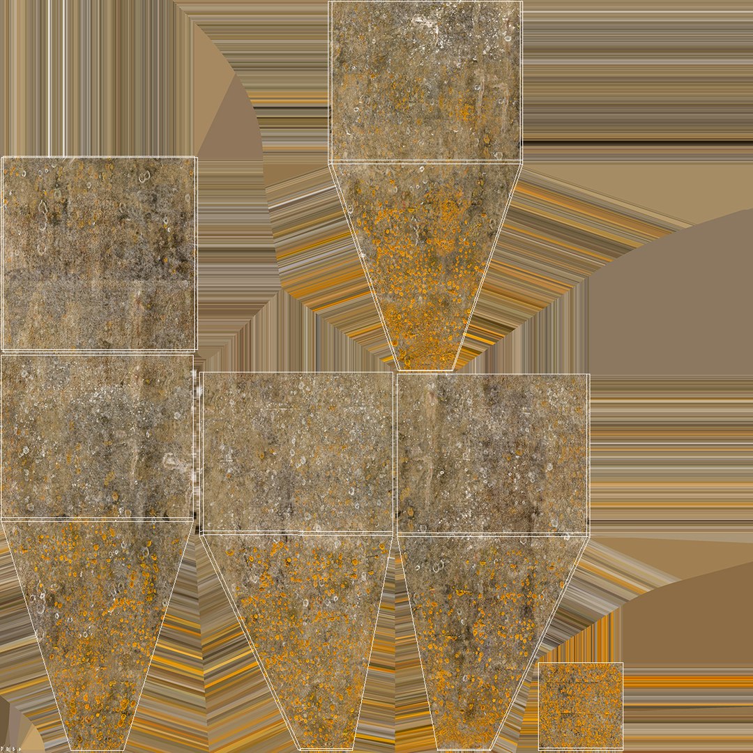 3D Concrete Dragon Teeth Tank Model - TurboSquid 1606755