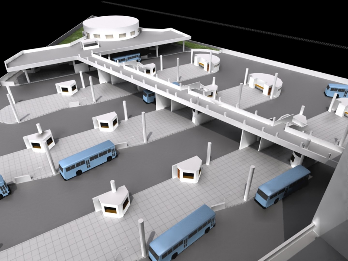 3d Bus Station