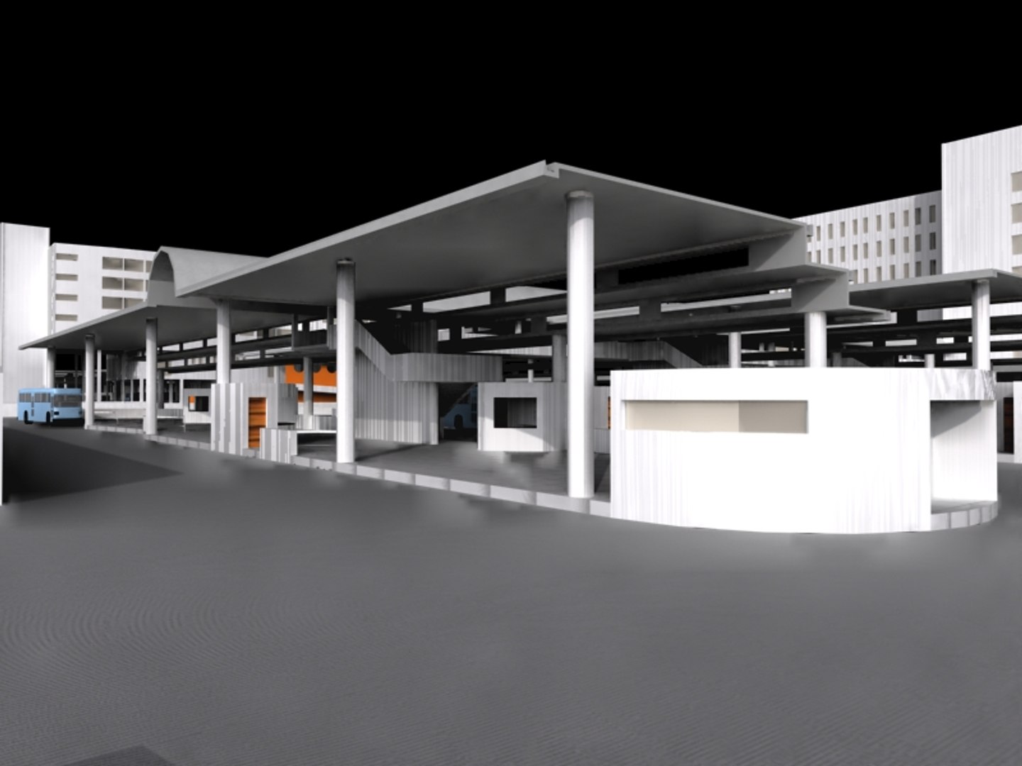 3d Bus Station