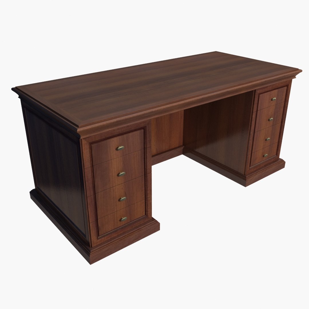 3d writing desk model