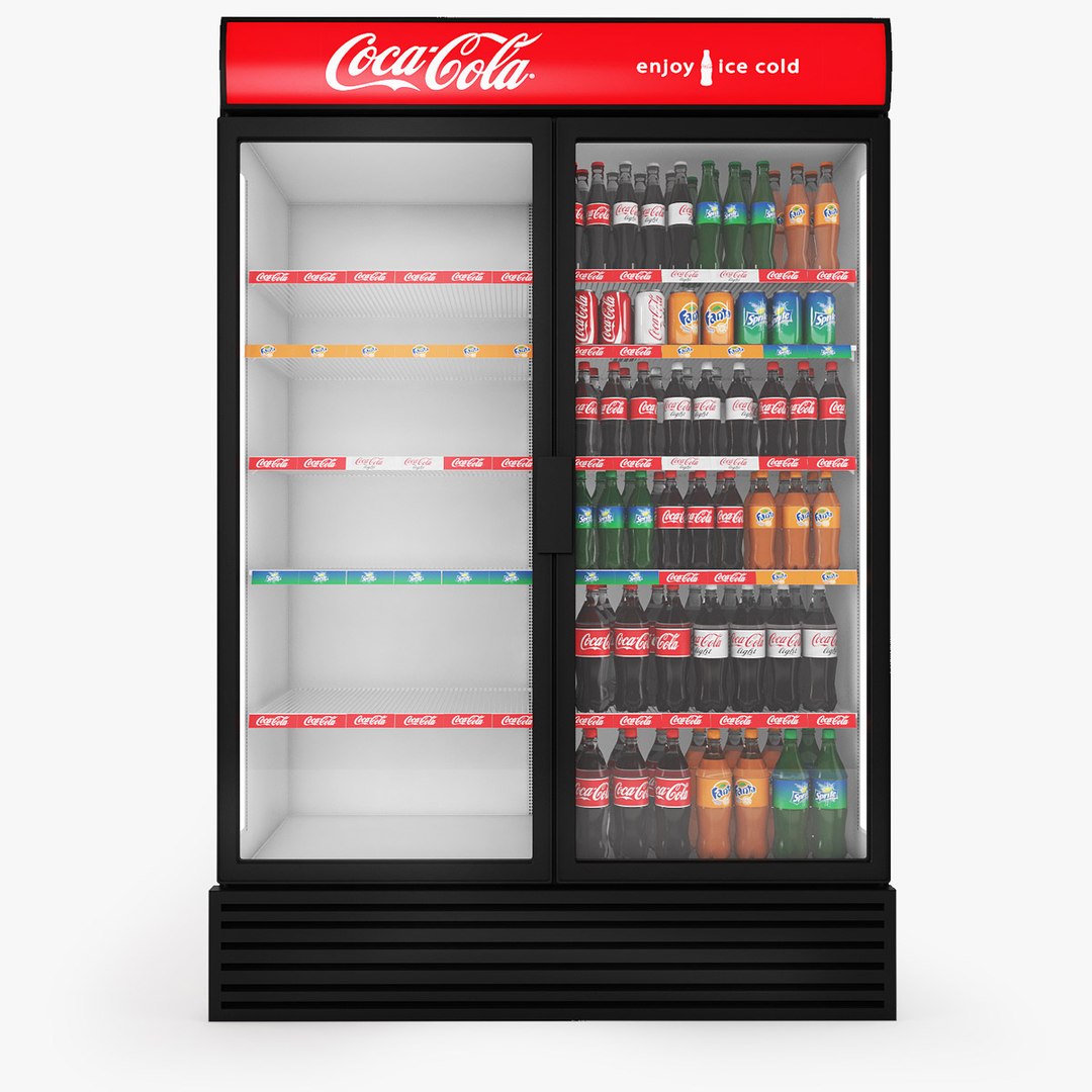 Coca-cola Fridges 3d Model