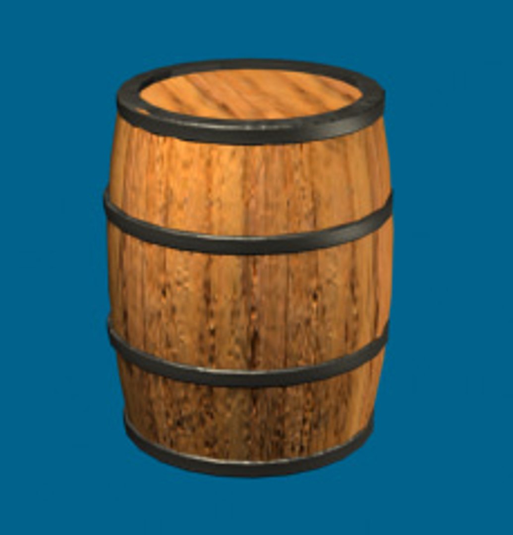 3D wooden barrel - TurboSquid 157721