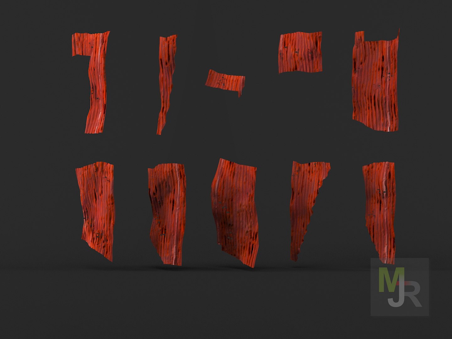 Corrugated Metal Pack Model - TurboSquid 1286435