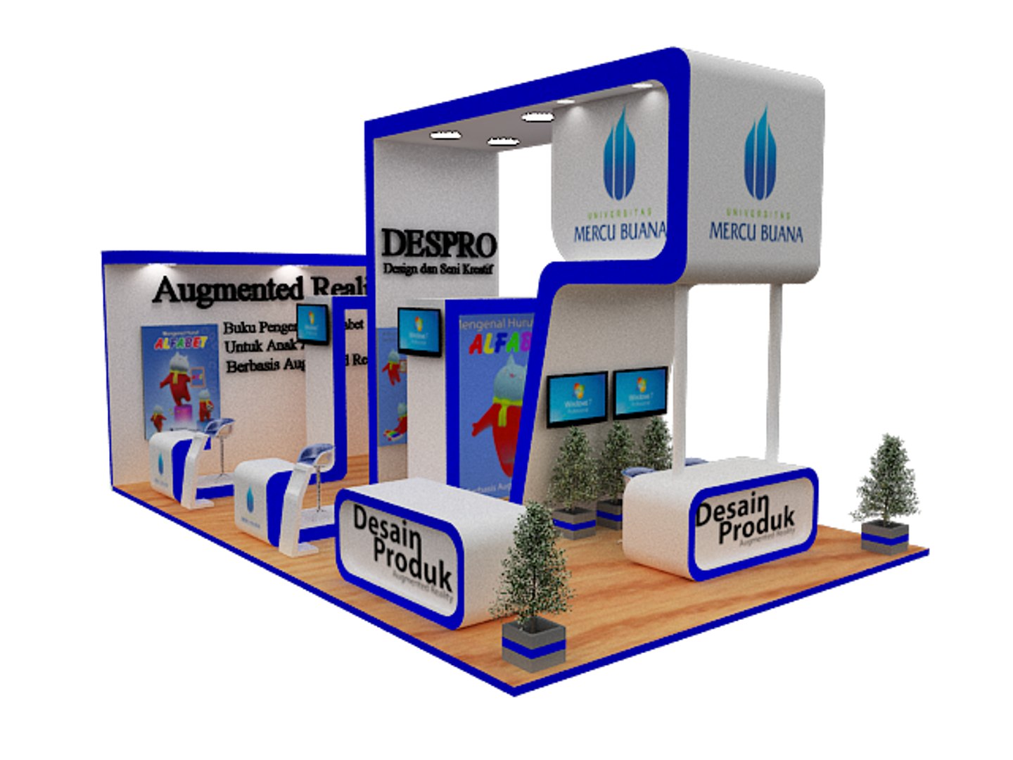 3D booth design model - TurboSquid 1556925
