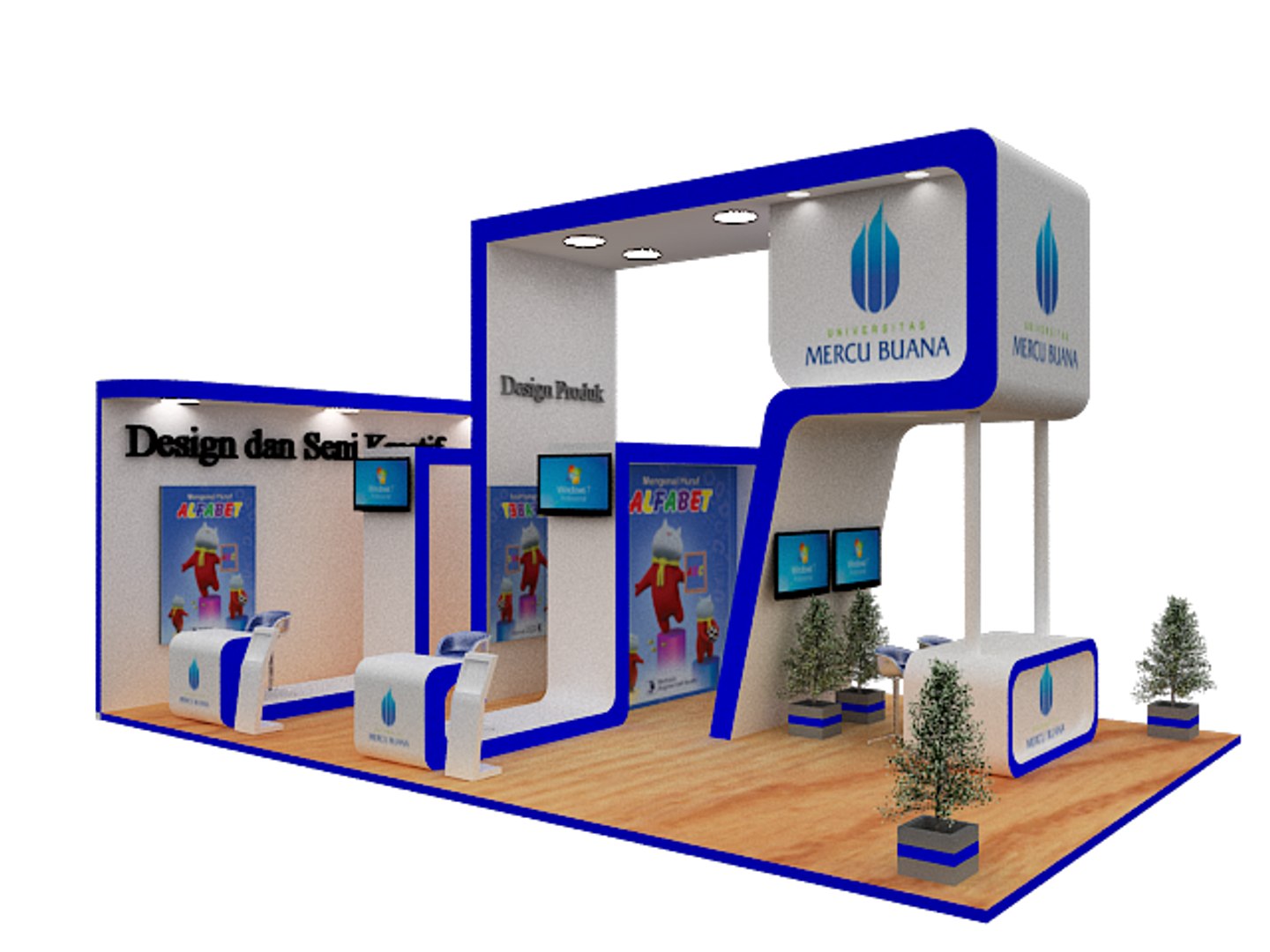 3D booth design model - TurboSquid 1556925