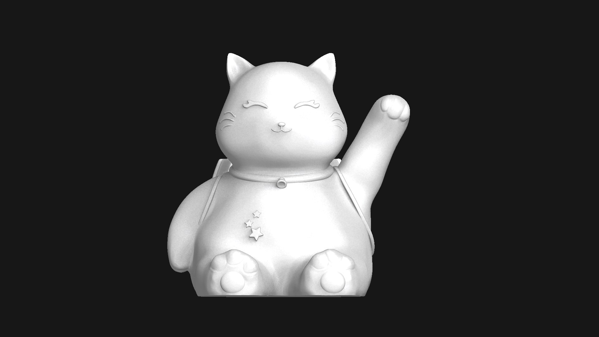 Cute Cat Backpack Holder 3D Model - TurboSquid 2334403