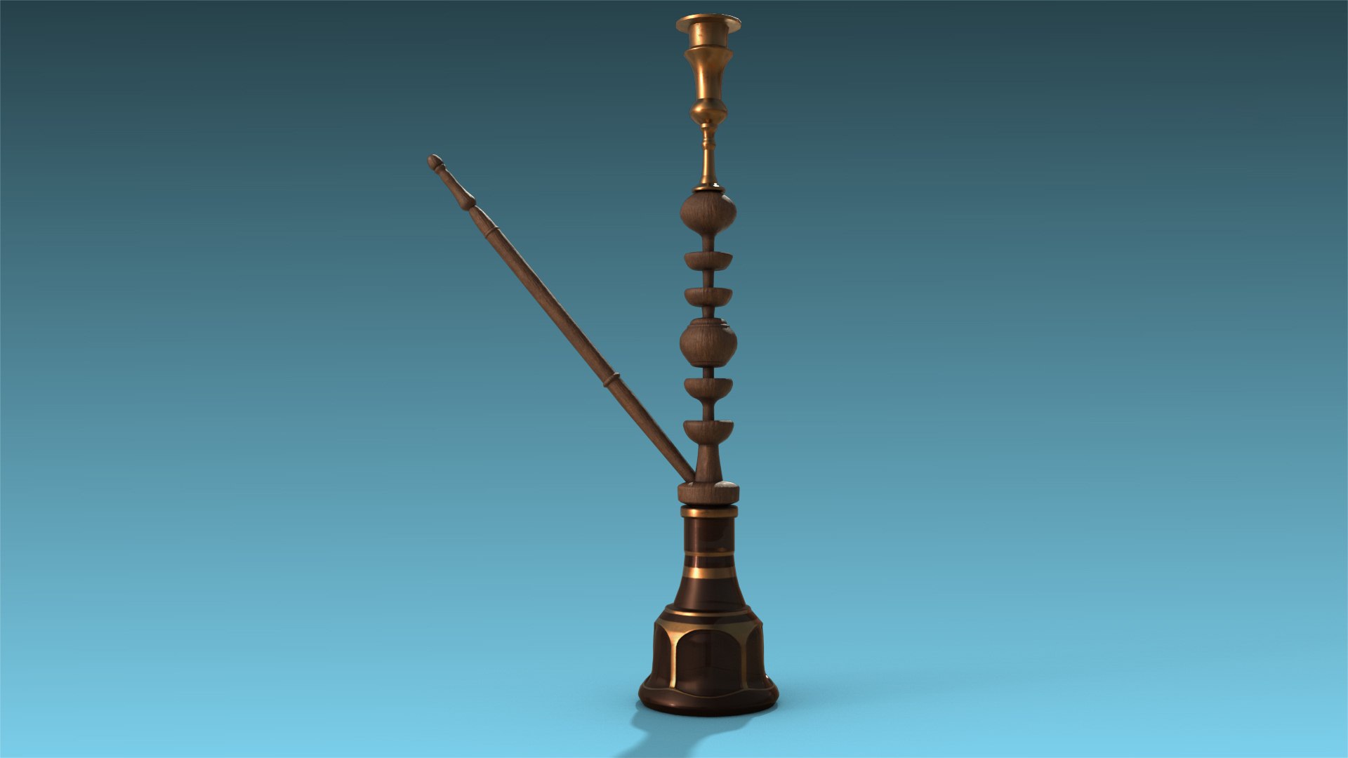 Low-poly Hookah 3D - TurboSquid 1634045