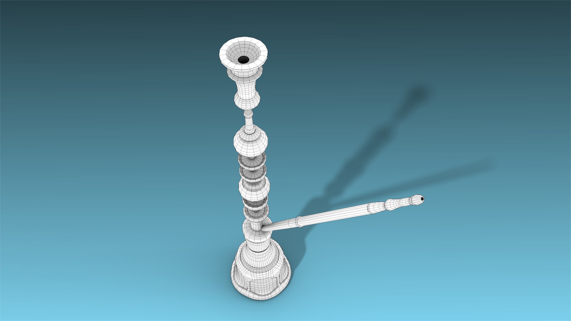Low-poly Hookah 3D - TurboSquid 1634045