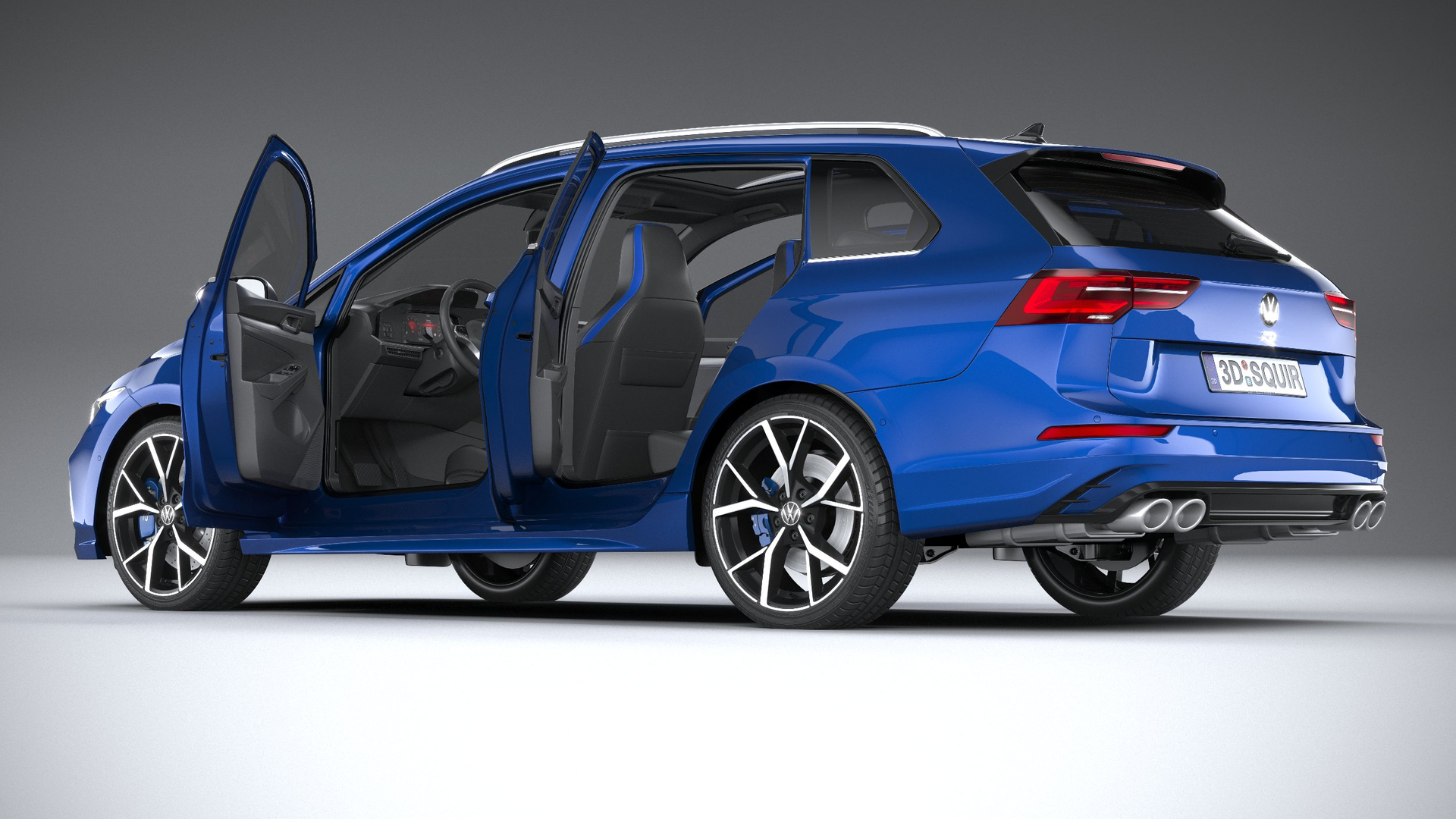 Volkswagen Golf R Kombi 2022 3D-Modell - TurboSquid 1760148