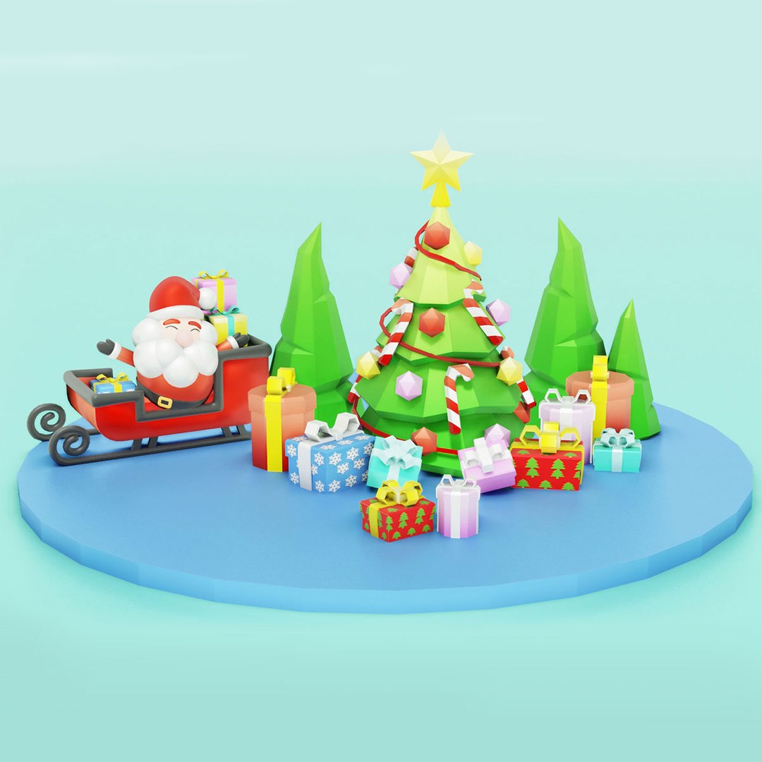 3D Santa Holiday Christmas - TurboSquid 1661623