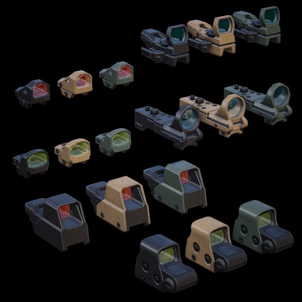 modelo 3d PACK SCOPE 02 TODOS LOS COLORES - TurboSquid 1802207