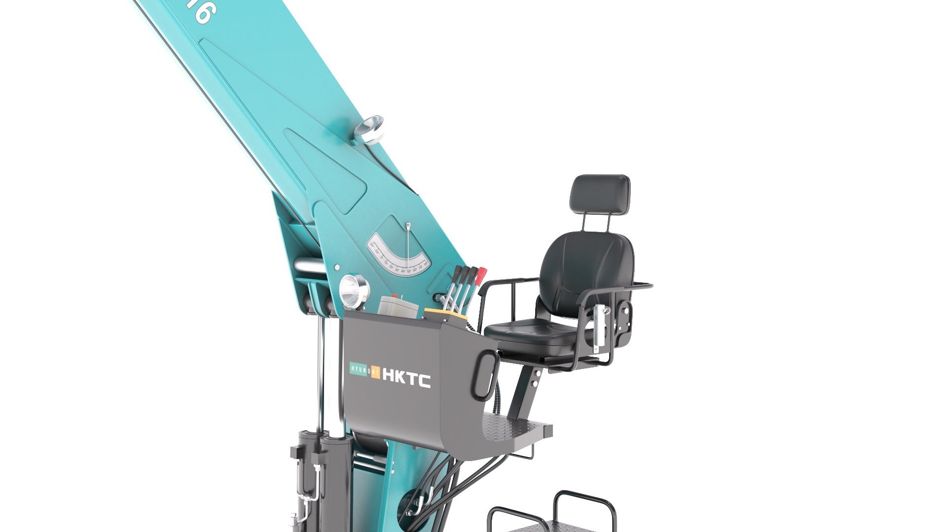 Hyundai HLC-8016 Crane With Operator Model - TurboSquid 2382951