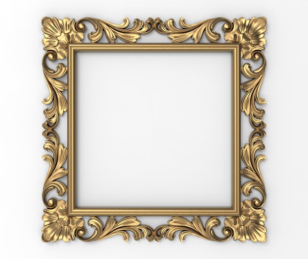 3D model frame carving square - TurboSquid 1675335