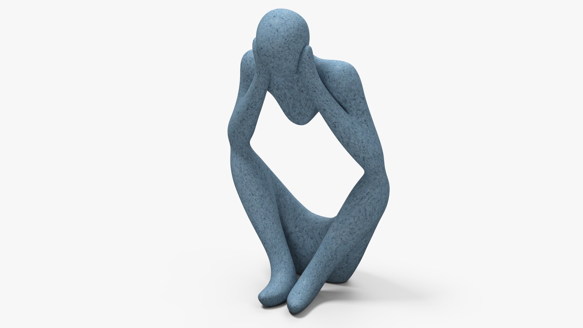 Contemplative Human Statuette 3D Model - TurboSquid 2210698