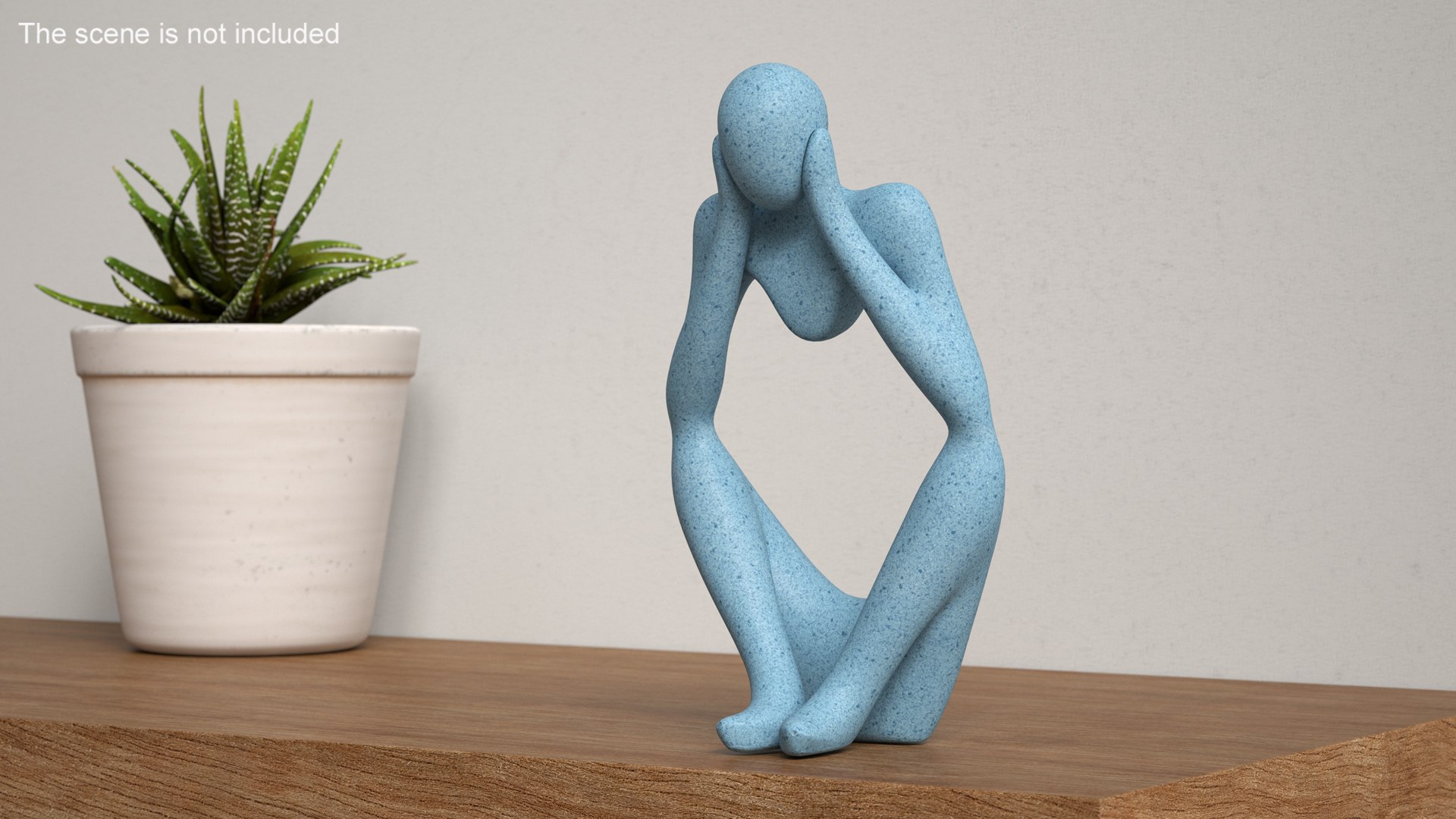 Contemplative Human Statuette 3D Model - TurboSquid 2210698