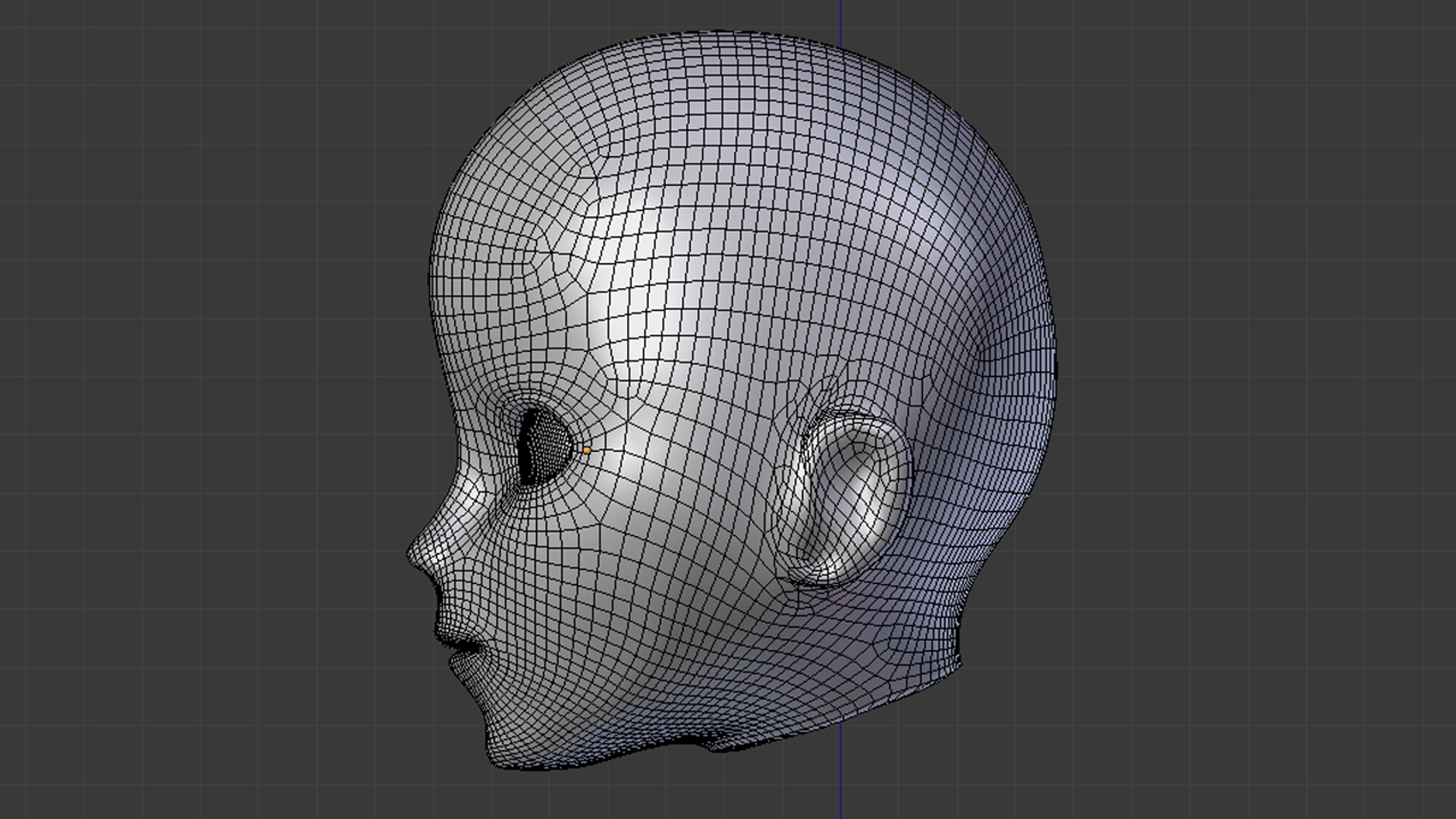 free stylized character head 3d model