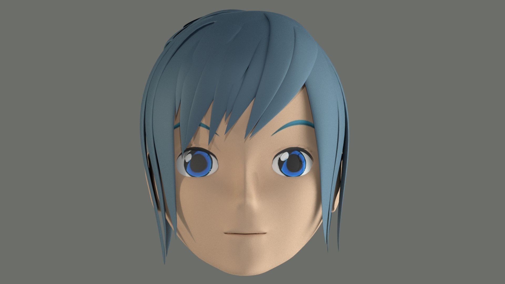 Free Stylized Character Head 3d Model