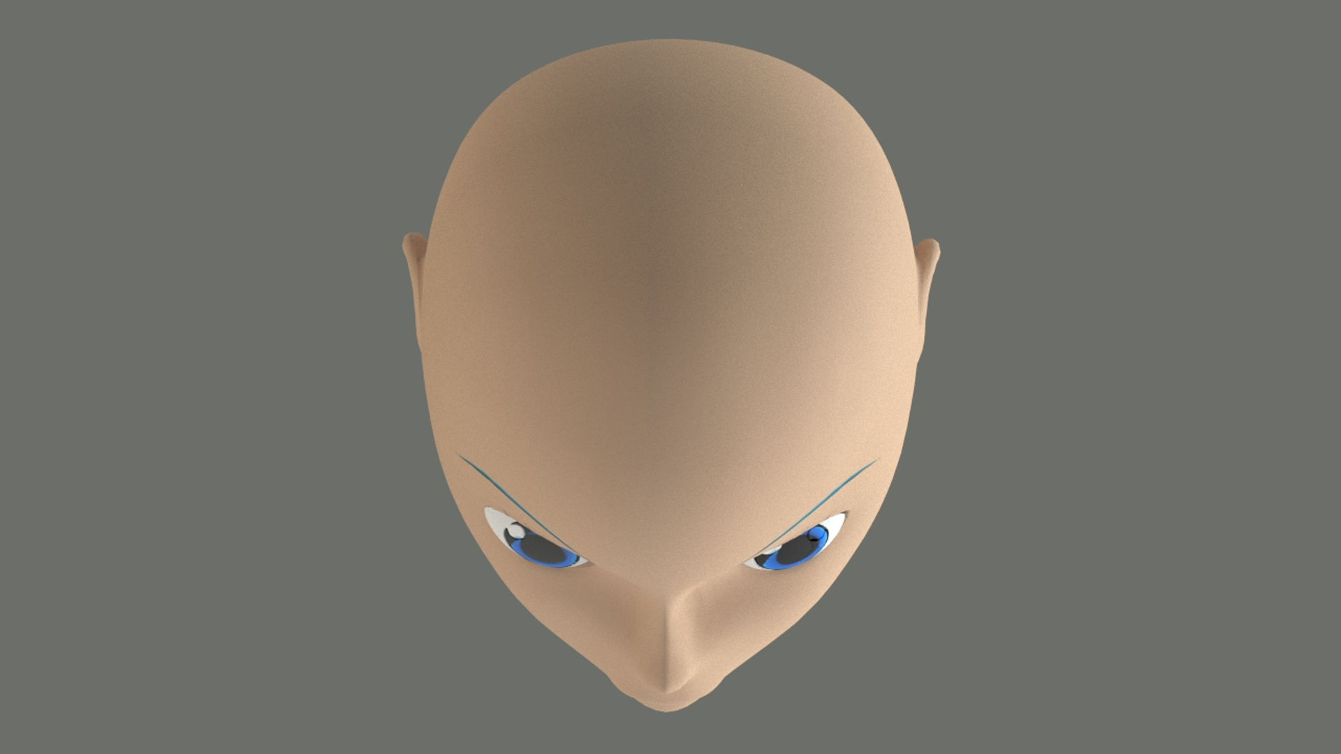 free stylized character head 3d model