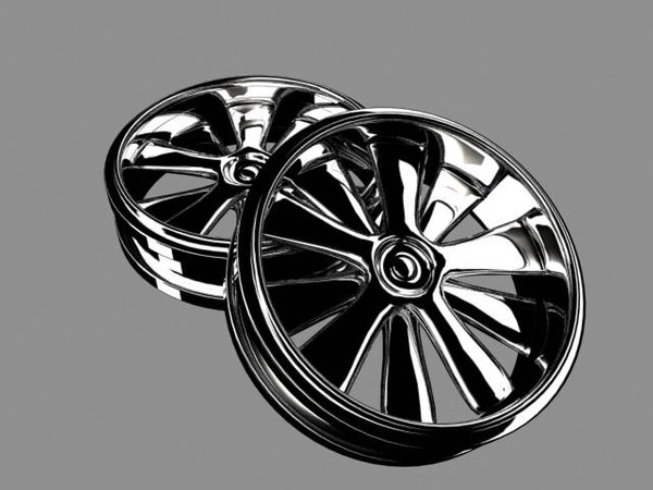 car rims 3d model