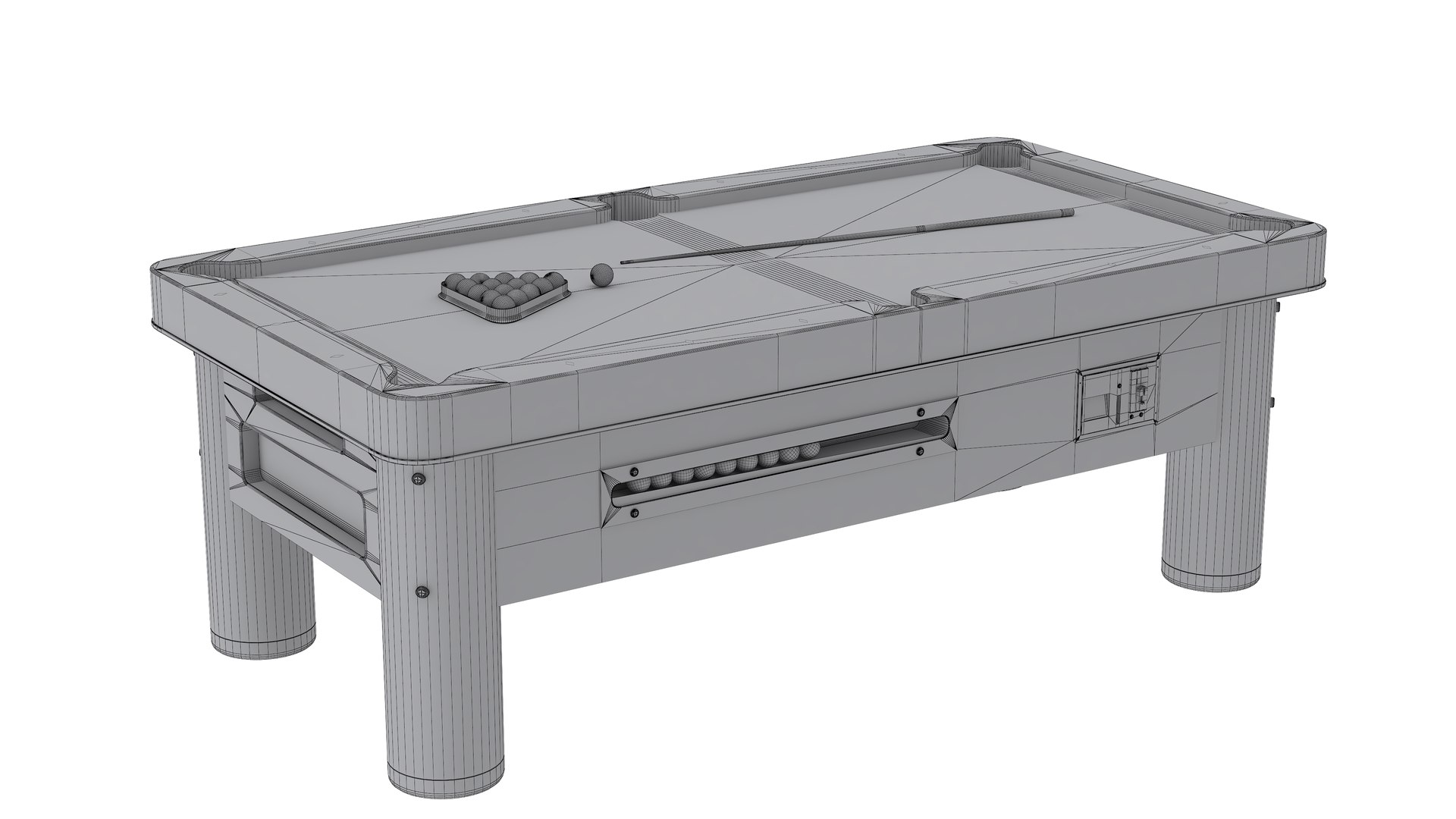 Billiards Table 3D Model - TurboSquid 2302989