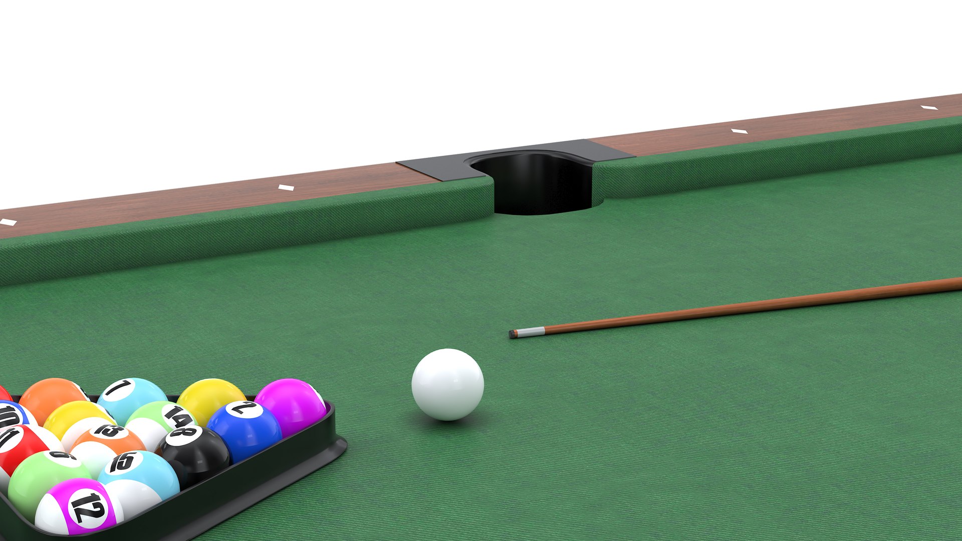 Billiards Table 3D Model - TurboSquid 2302989