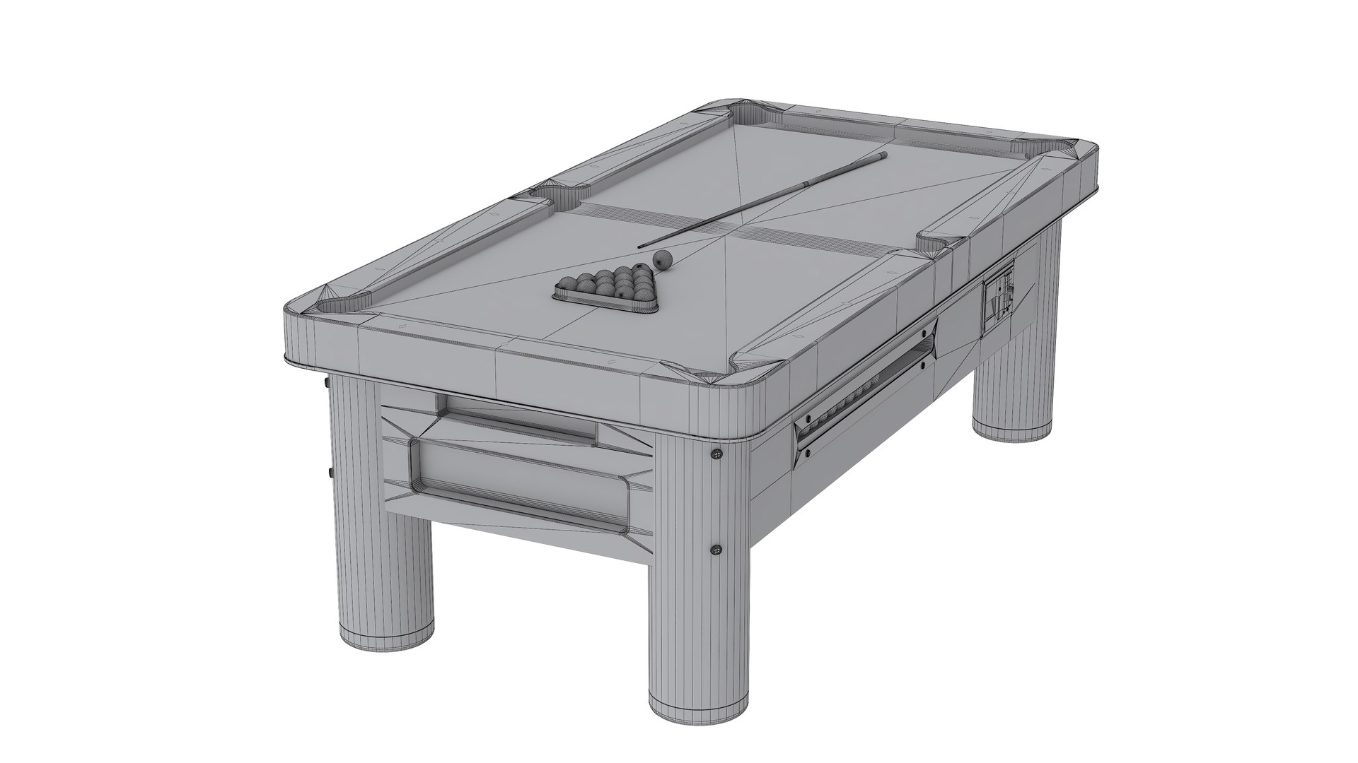 Billiards Table 3D Model - TurboSquid 2302989