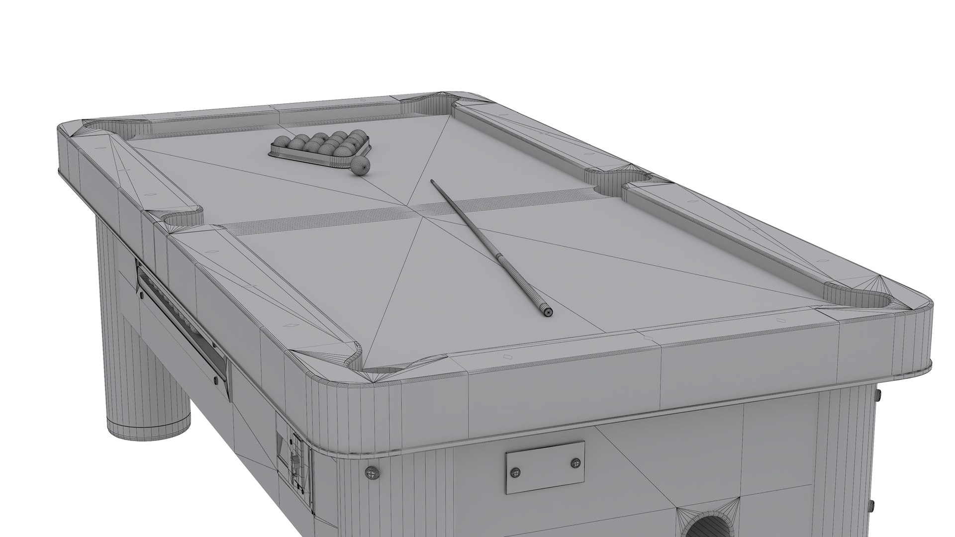 Billiards Table 3D Model - TurboSquid 2302989