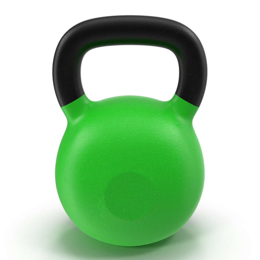 Kettlebell 2 Green 3d Model
