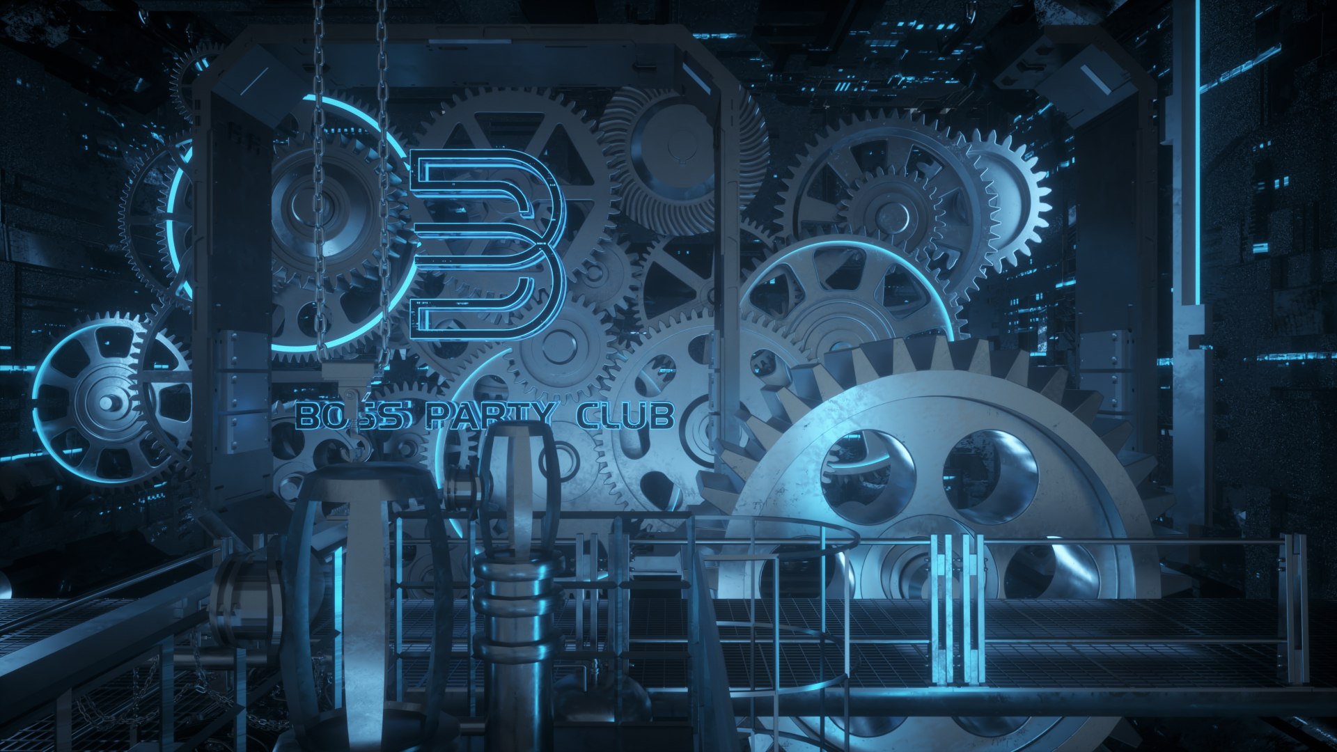 C4D Octane Render Steampunk Gear Factory 3D Model - TurboSquid 1728982