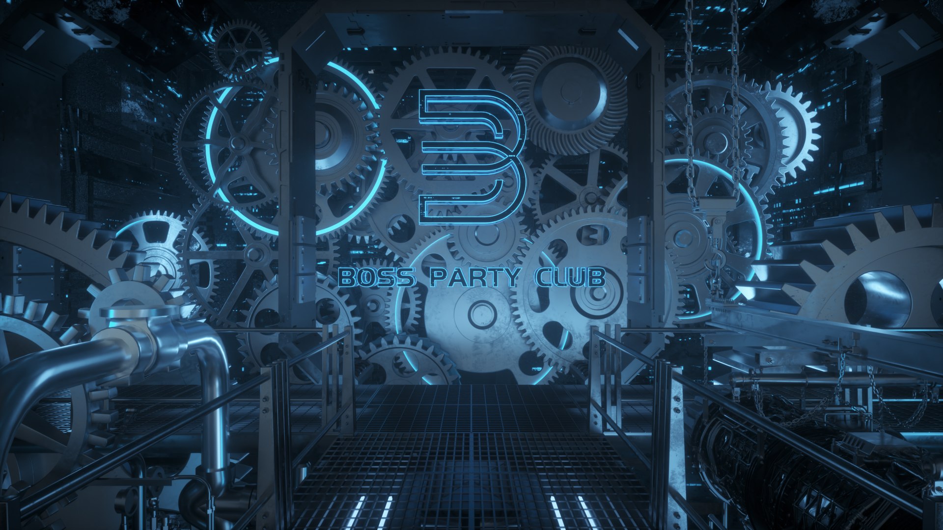 C4D Octane Render Steampunk Gear Factory 3D Model - TurboSquid 1728982