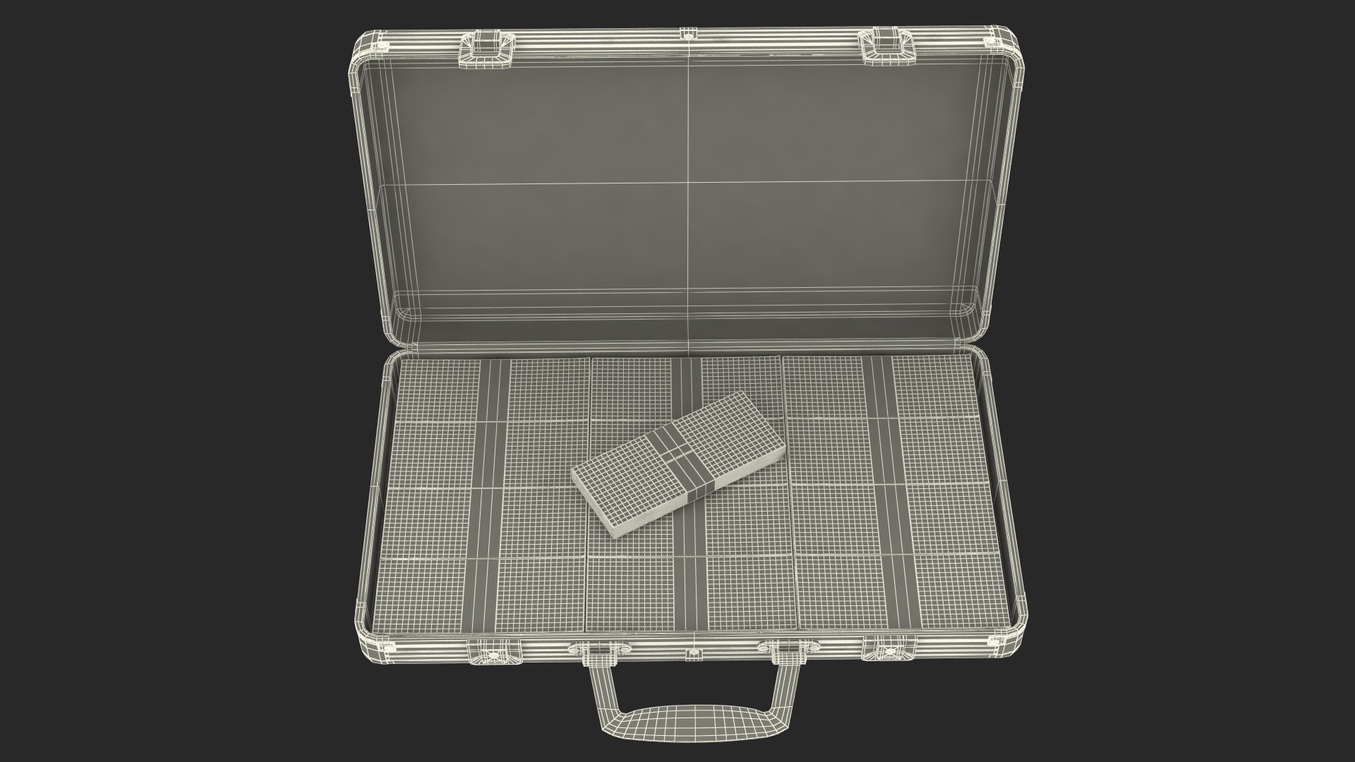 3D Aluminum Case Full Of Euro Money - TurboSquid 1965721