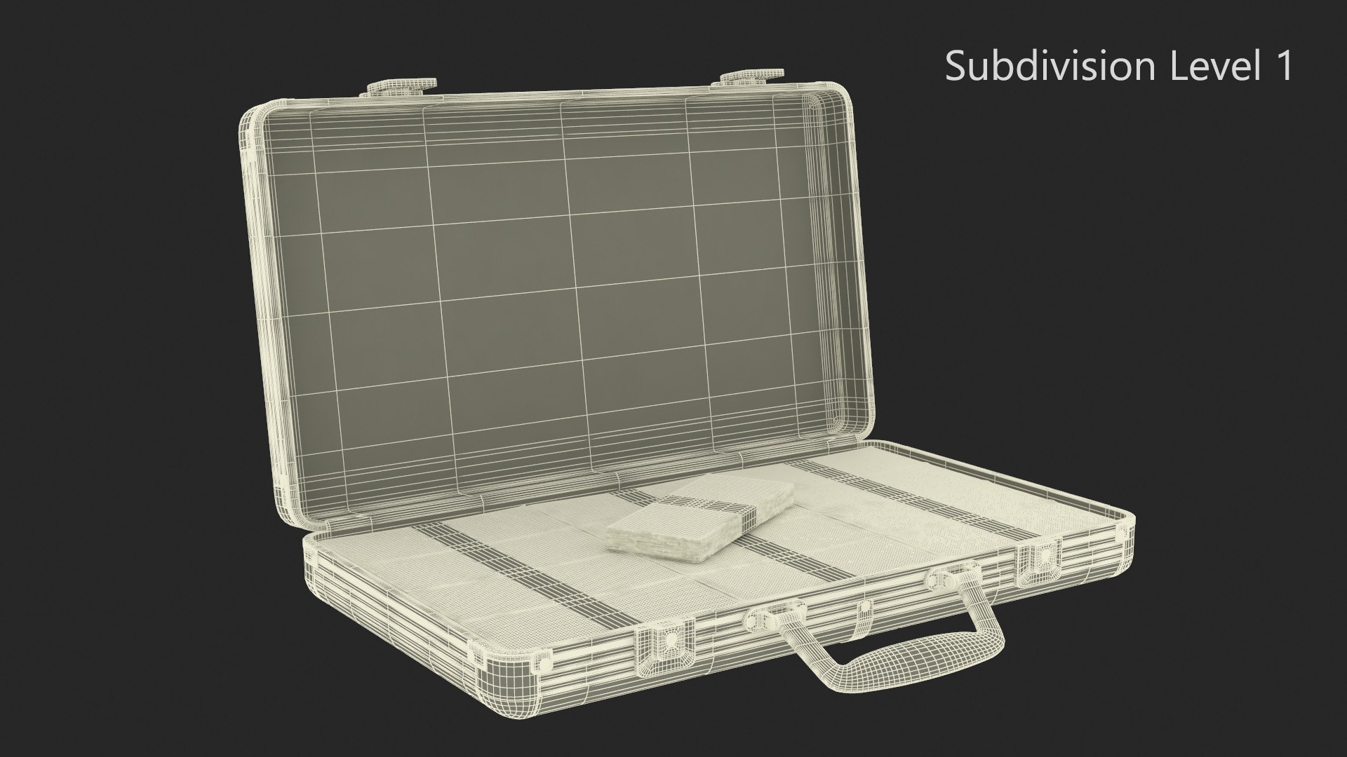 3D Aluminum Case Full Of Euro Money - TurboSquid 1965721