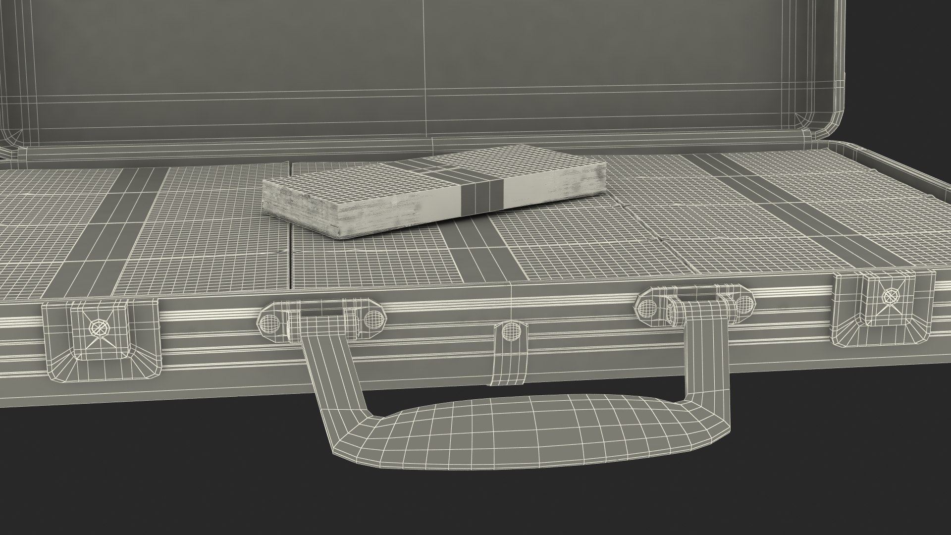 3D Aluminum Case Full Of Euro Money - TurboSquid 1965721