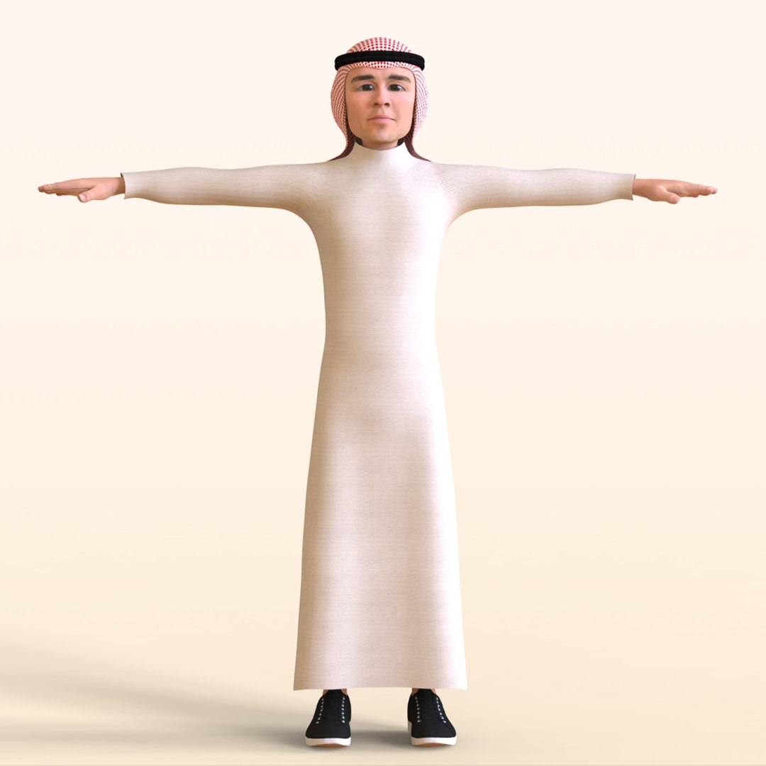 3D Model Toon Arab Sheik - TurboSquid 2240752