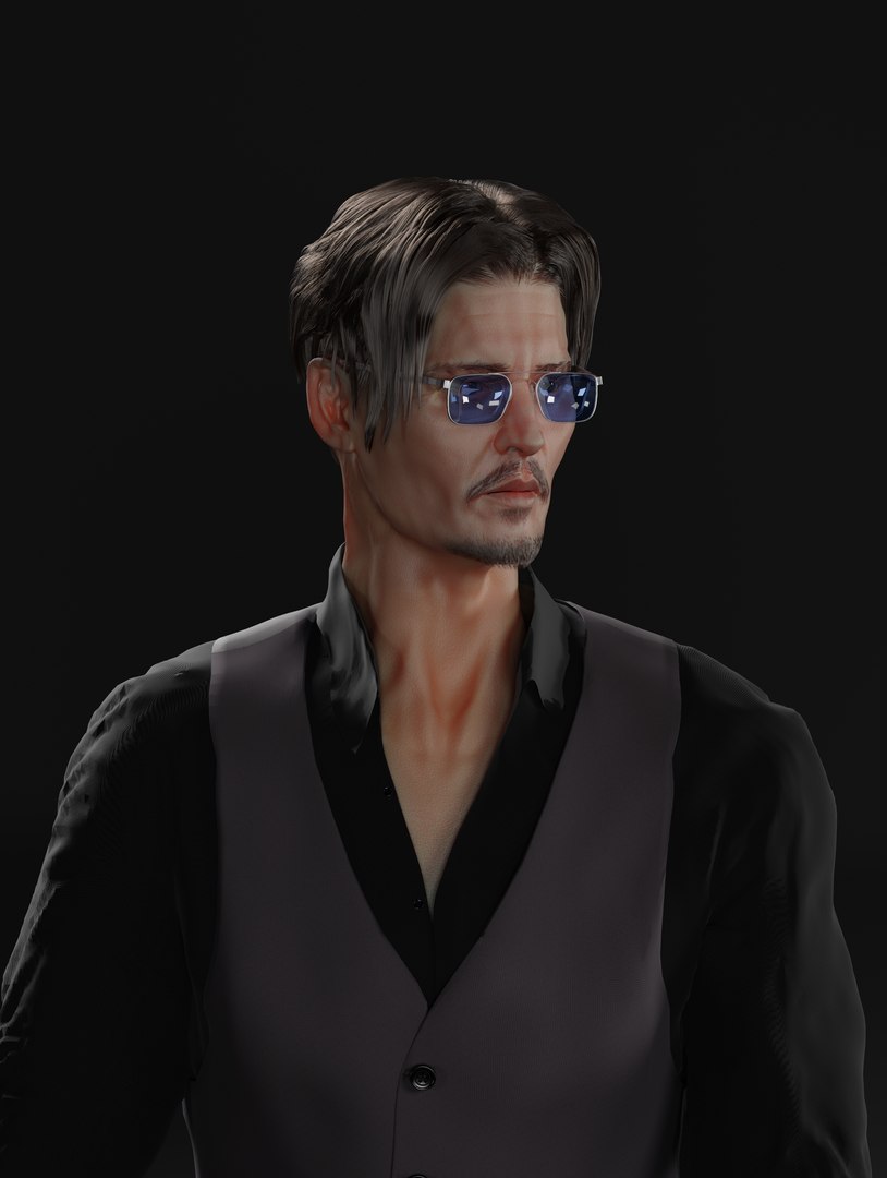 Johnny depp 3D model - TurboSquid 1701115