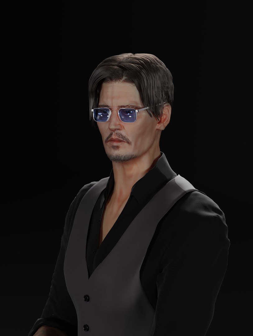 Johnny depp 3D model - TurboSquid 1701115