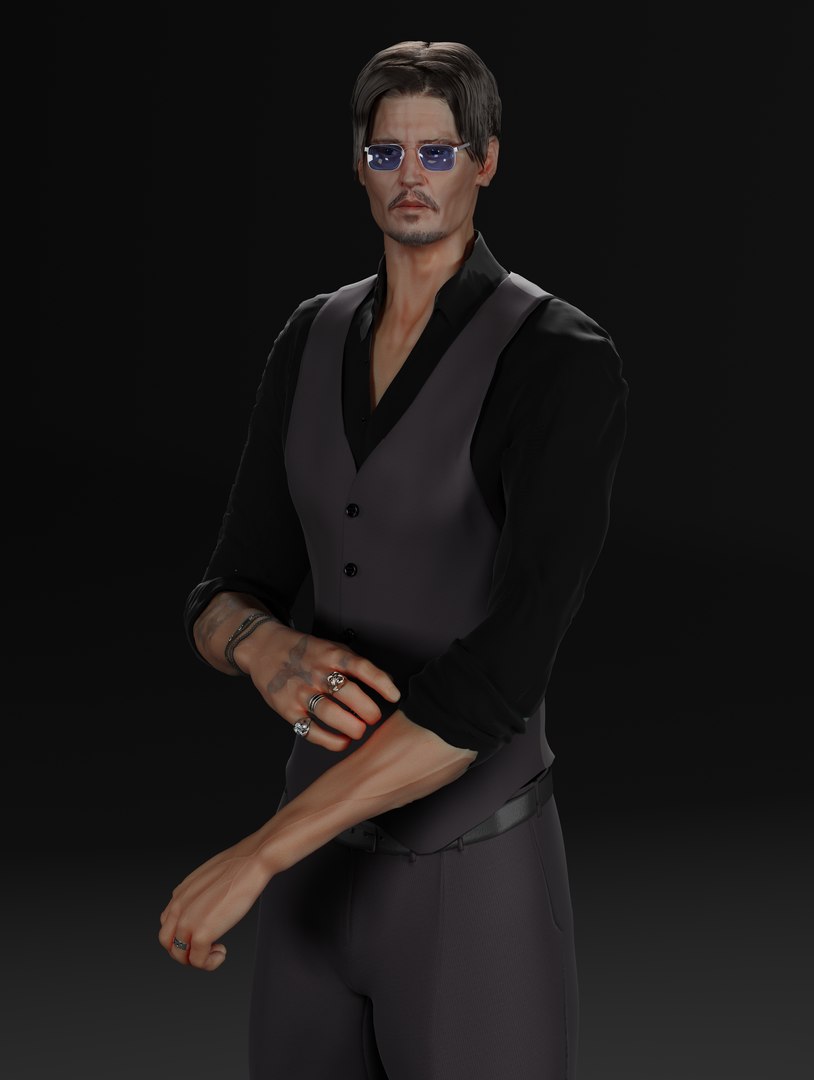 Johnny depp 3D model - TurboSquid 1701115
