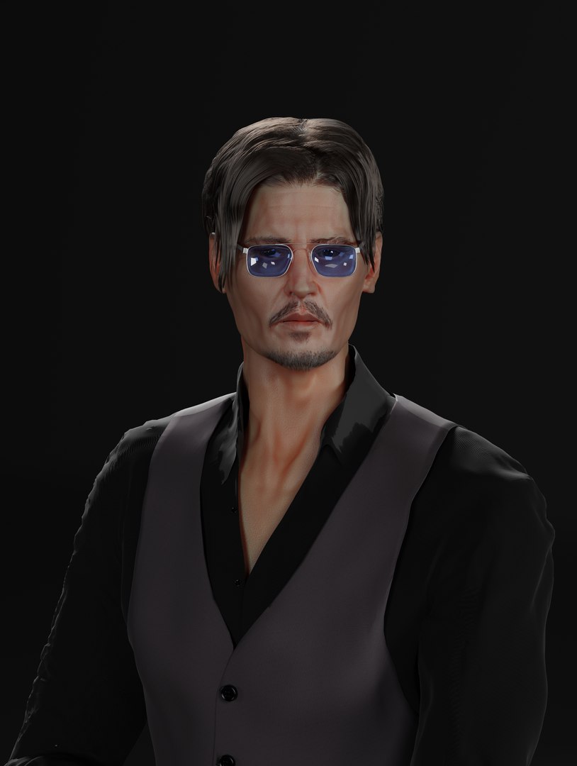 Johnny depp 3D model - TurboSquid 1701115