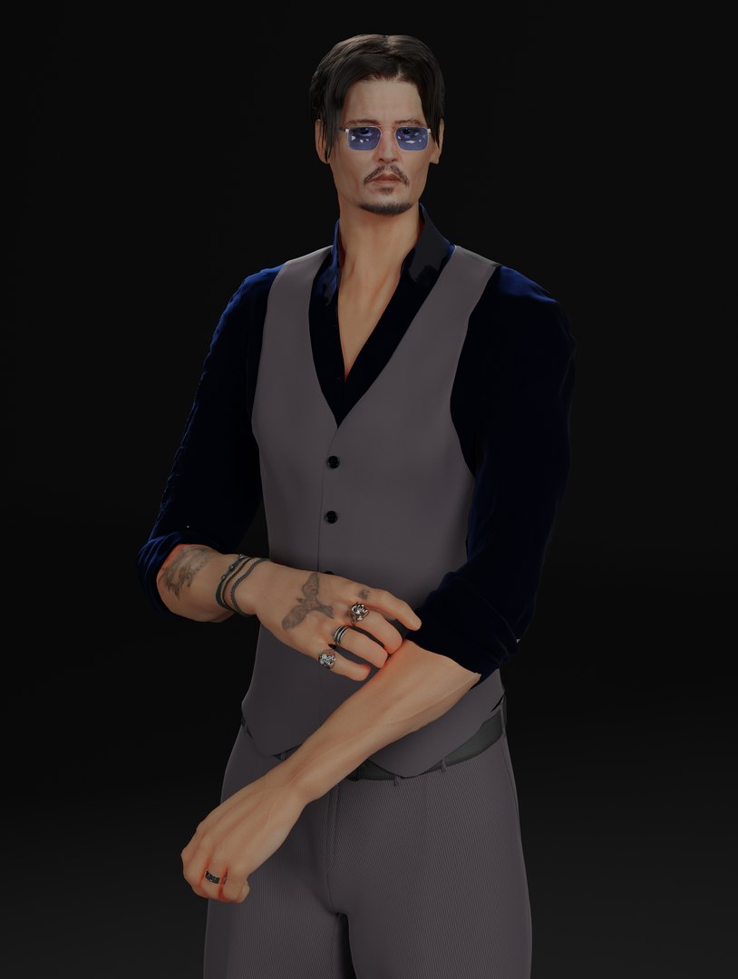 Johnny depp 3D model - TurboSquid 1701115