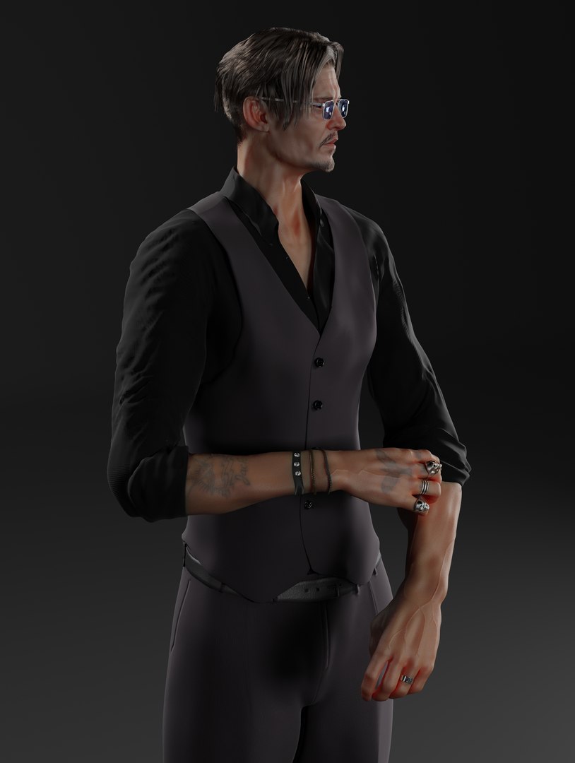 Johnny depp 3D model - TurboSquid 1701115